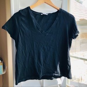 Zara | Tops | Zara Black Vneck Tshirt | Poshmark